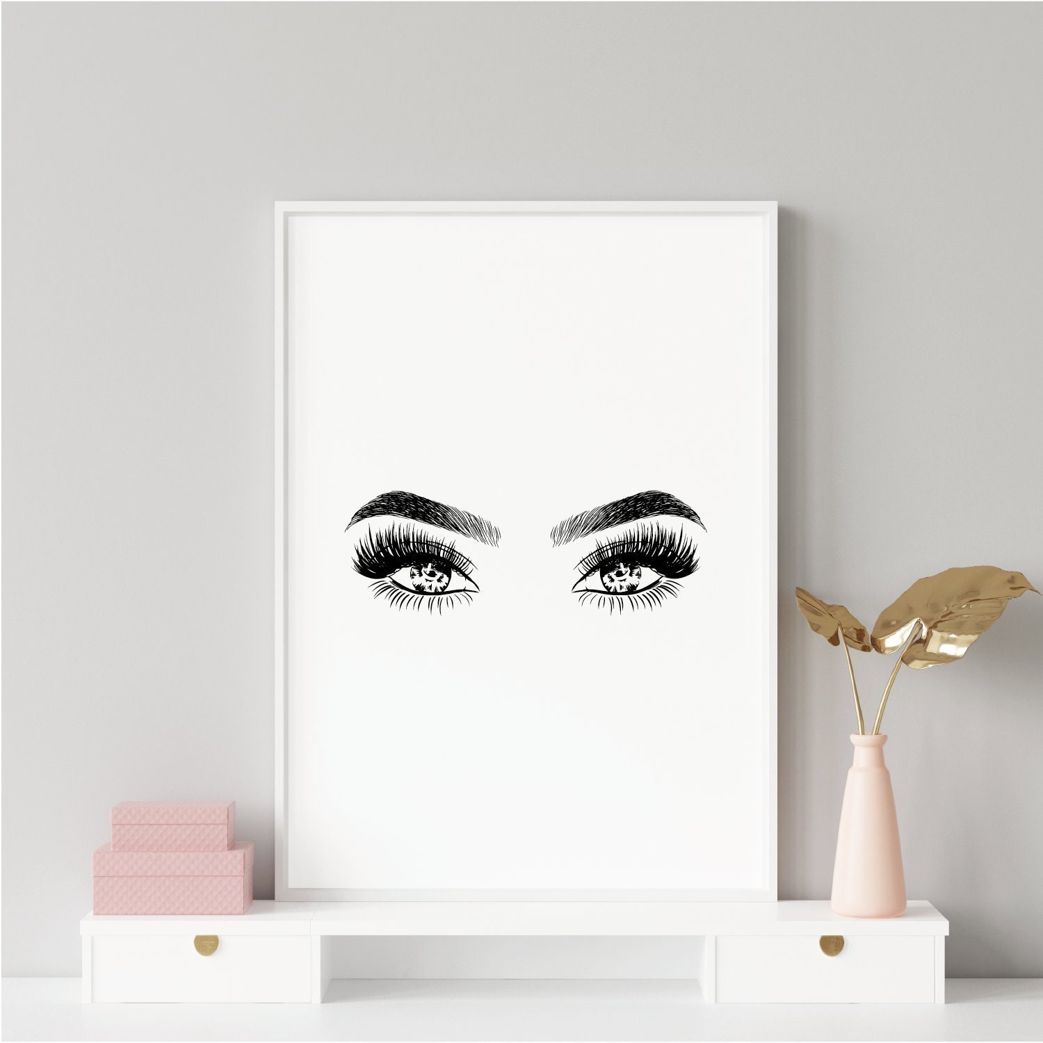 Lash Brow Art Beauty Salon A4 A3 Poster Print unframed - Etsy UK