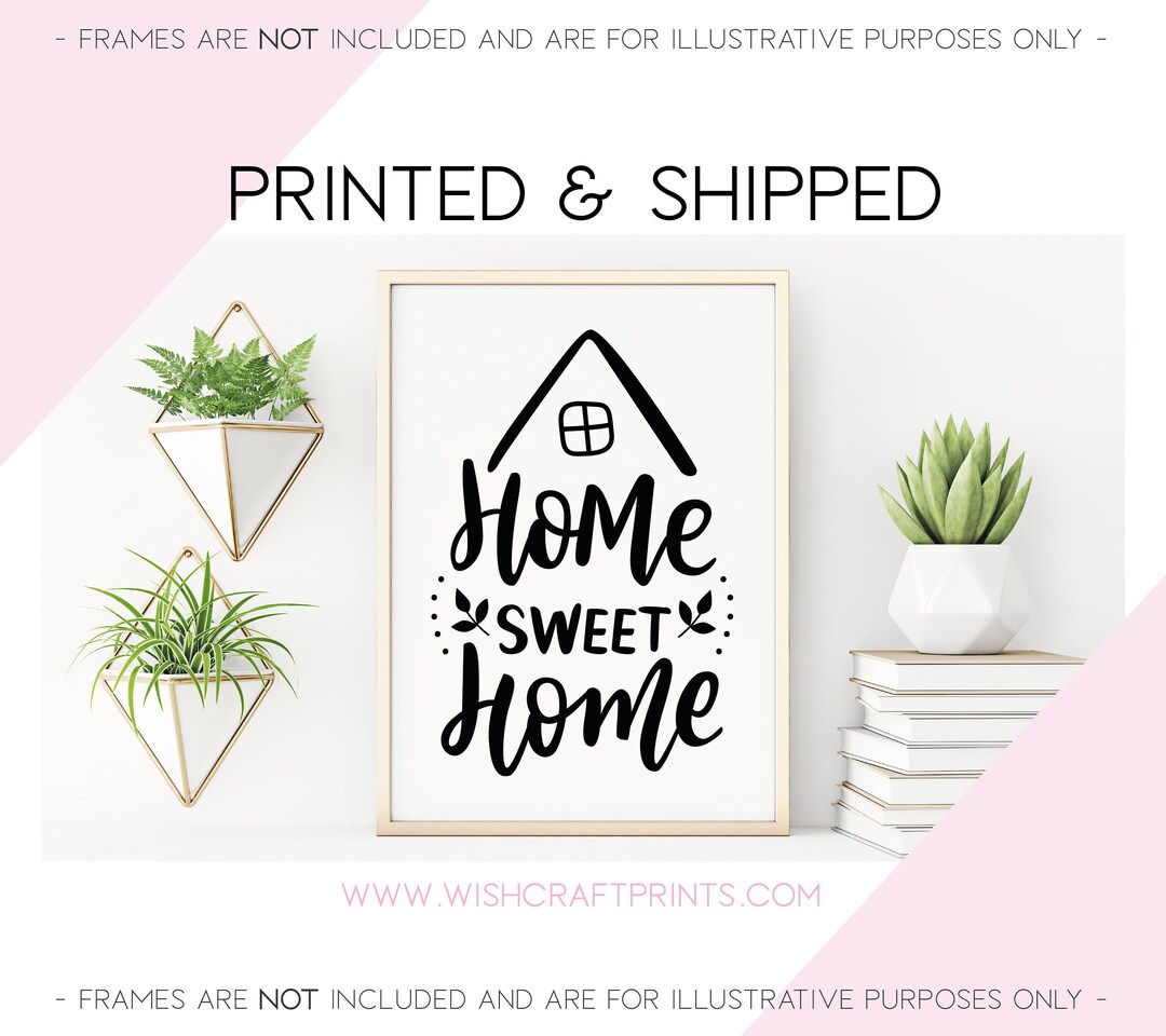 Home Sweet Home A4 A3 Poster Print Wall Art unframed - Etsy