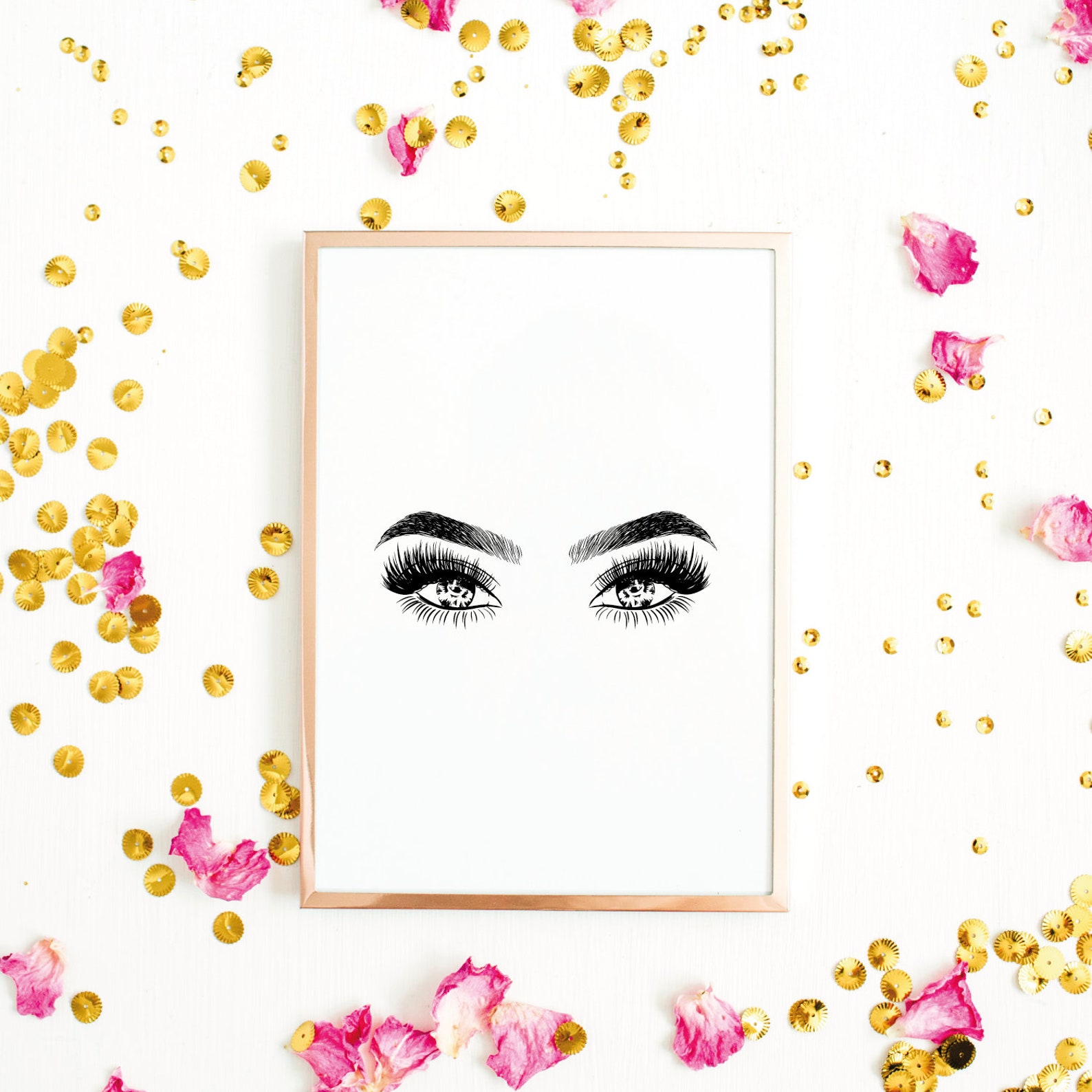 Lash Brow Art Beauty Salon A4 A3 Poster Print unframed | Etsy UK