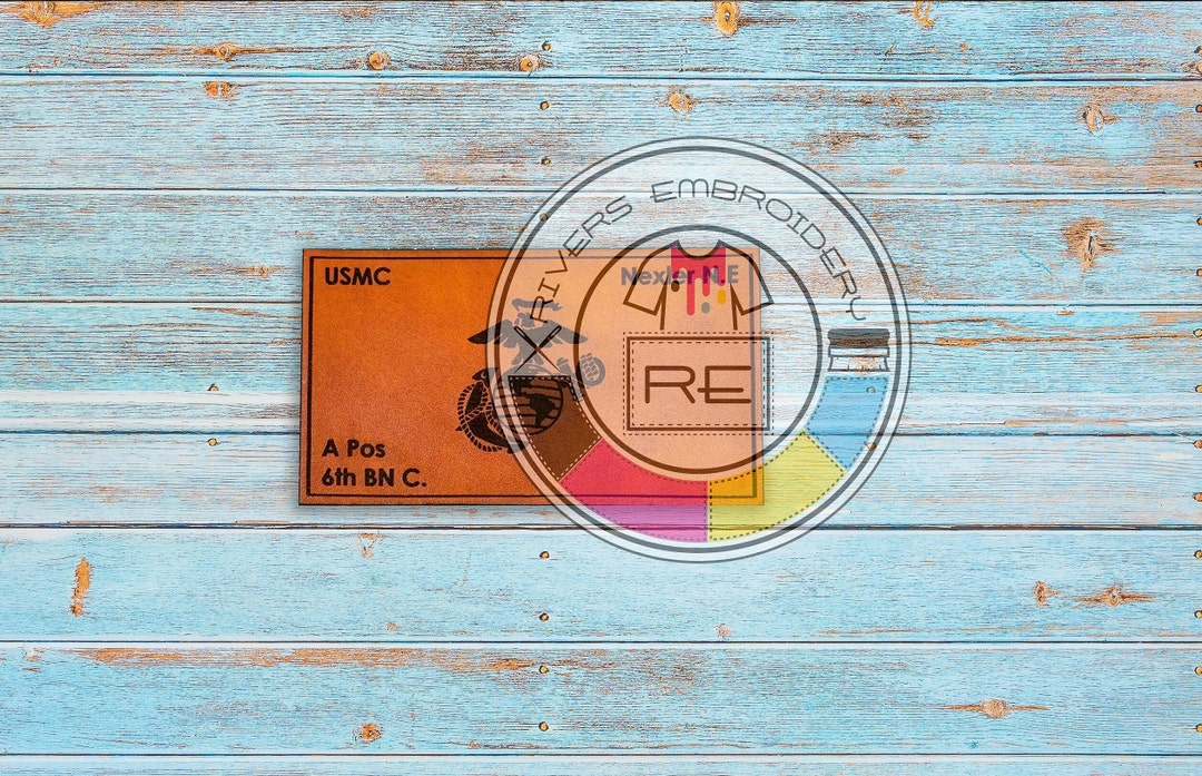 Leather Plate Carrier Flak Patch- 2.25" X 4" - Laser Engraved on Hand ...