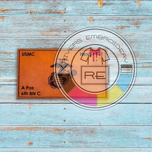 Leather Plate Carrier Flak Patch- 2.25" X 4" - Laser Engraved on Hand ...