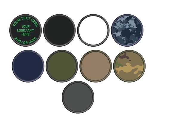 2 Inch Round Patch Custom Embroidered With Sew on or Hook | Etsy