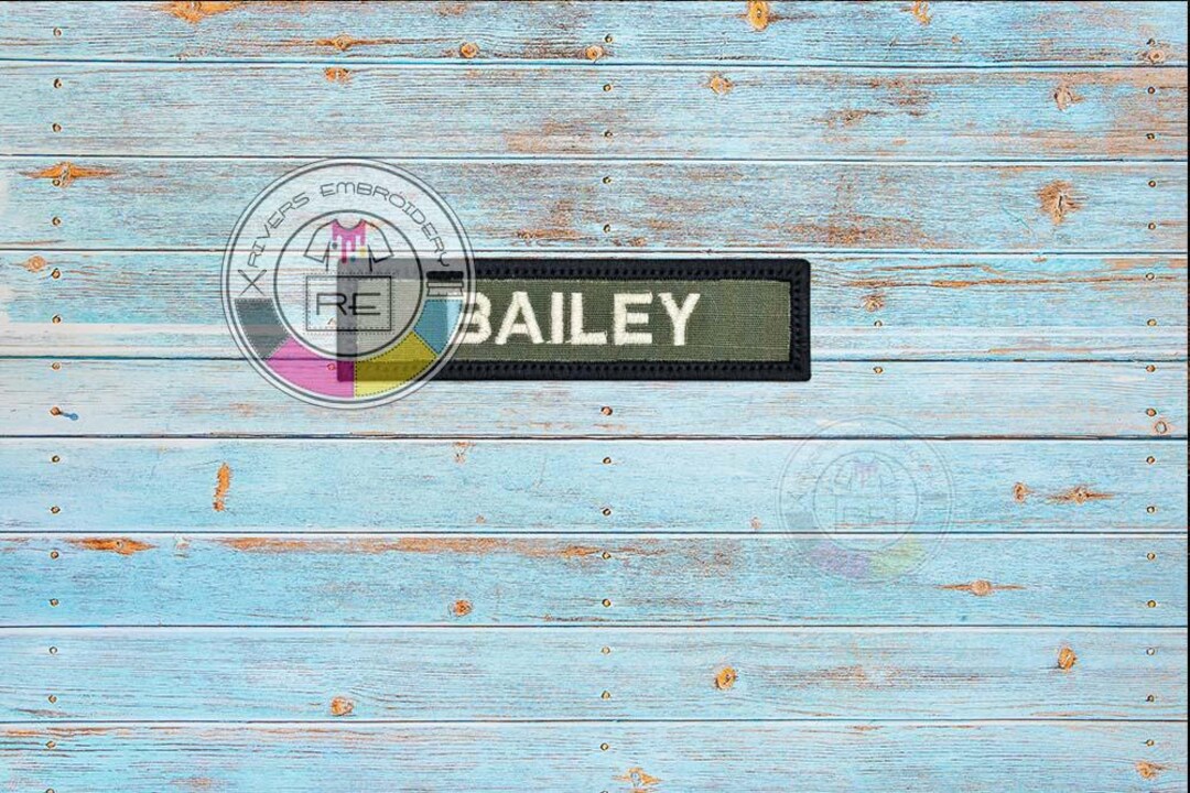 OD GREEN Name Tape Embroidered Patch: Sew on or Hook Fastener- Premium ...