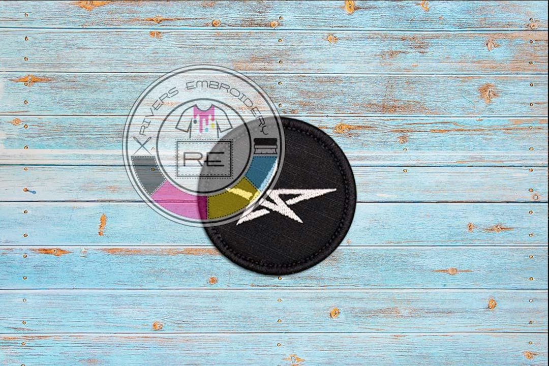 2.5 Inch Round Patch Custom Embroidered With Sew on or Hook Fastener ...