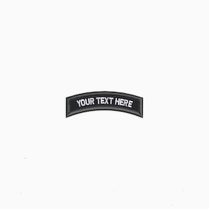 1X3 Inch Custom Designed Tab Patch - Embroidered: Your Choice of Sew on ...