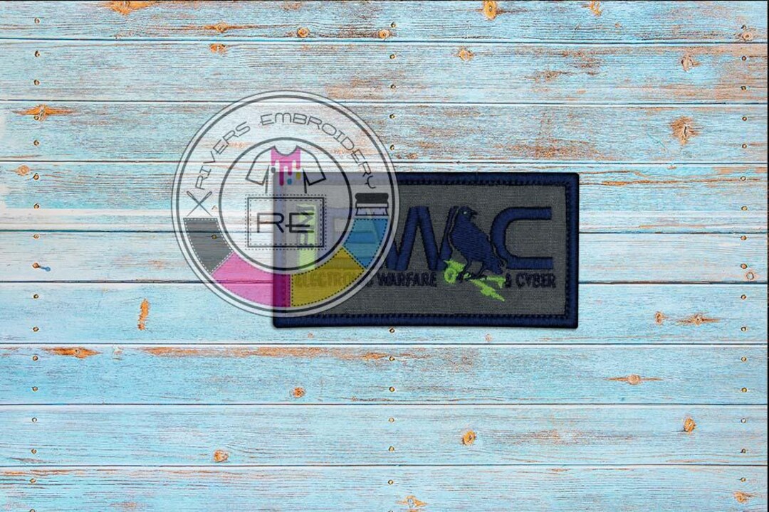 2X4 Inch Custom Designed Embroidered Patch- LOGO Patch- Premium Patch ...