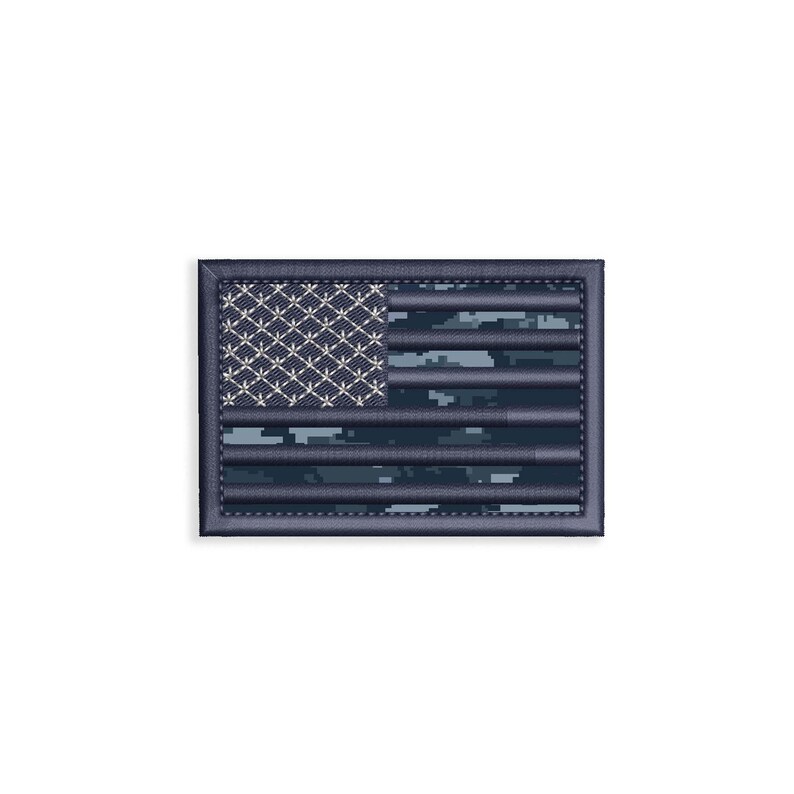 USA Flag - 3x2 Morale Patch - Embroidered - Sew on OR Hook Fastener ...