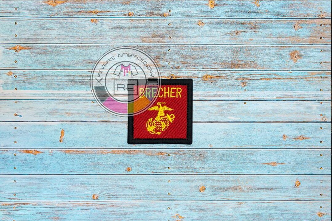 100% Fully Embroidered 2X2 Inch Custom Designed Patch: Your Choice of ...