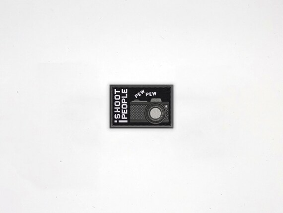 I SHOOT PEOPLE Photography 3X2 Inch Embroidered Patch | Etsy