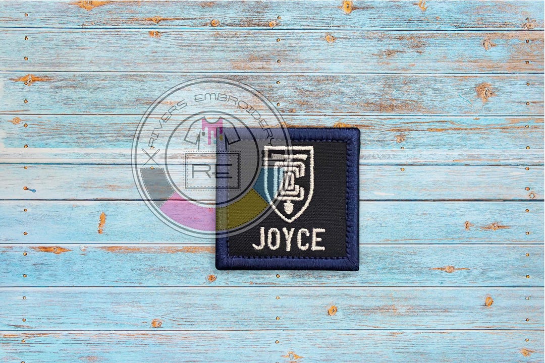 2.5 Inch Square Patch Custom Embroidered With Sew on or Hook Fastener- LOGO Patch - Etsy