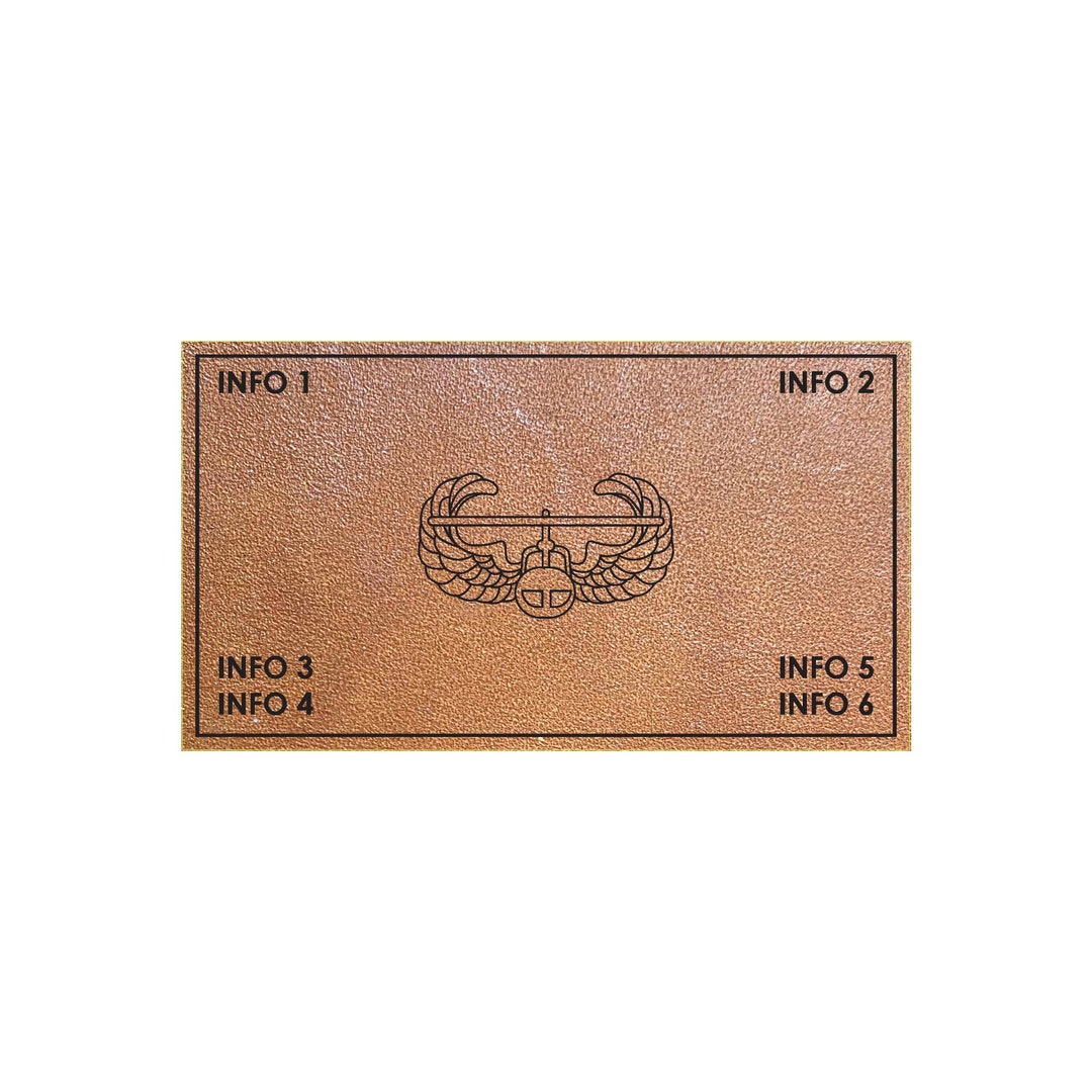 Leather Plate Carrier Flak Patch 2.25 X 4 Embroidered Patch on Hand ...