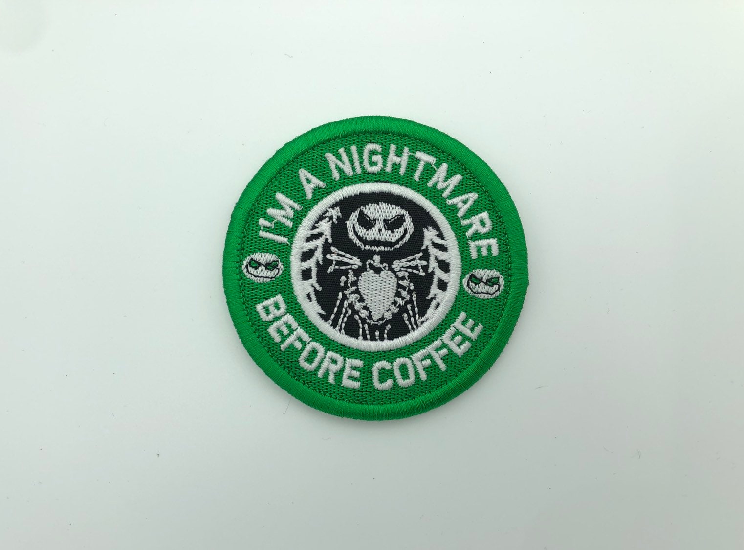Coffee 3 Round Morale Patch Sew on or Hook Backing - Etsy