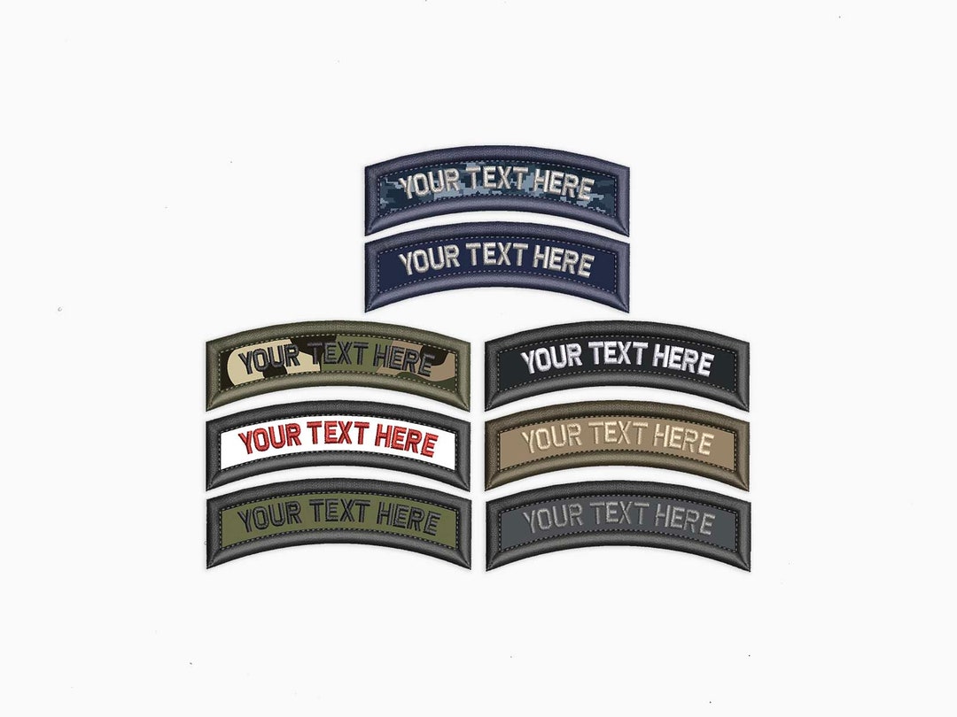 1X3 Inch Custom Designed Tab Patch Embroidered: Your Choice of Sew on ...