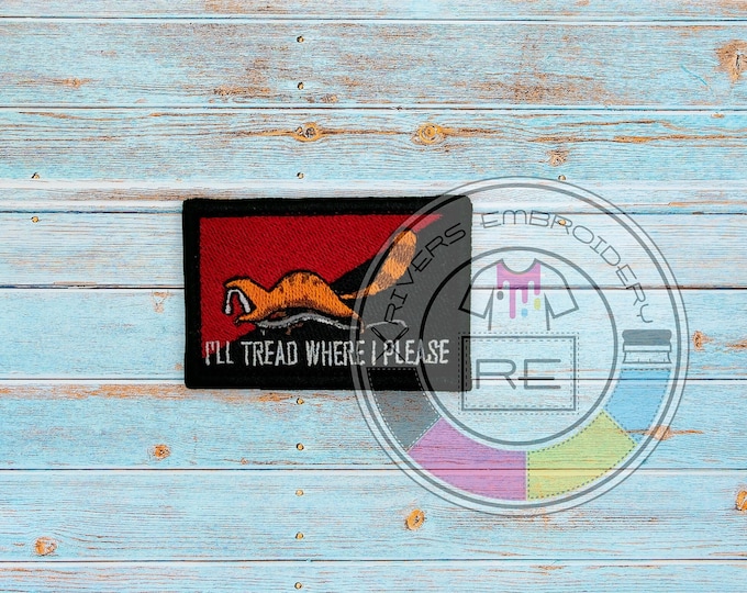 We Will Tread Where There is Inequality - PVC Patch With Hook and Loop ...
