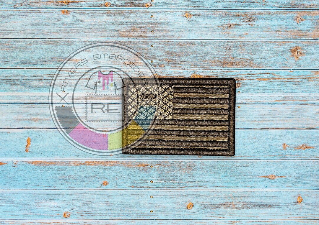 USA Flag - 3x2 Morale Patch - Embroidered - Sew on OR Hook Fastener ...