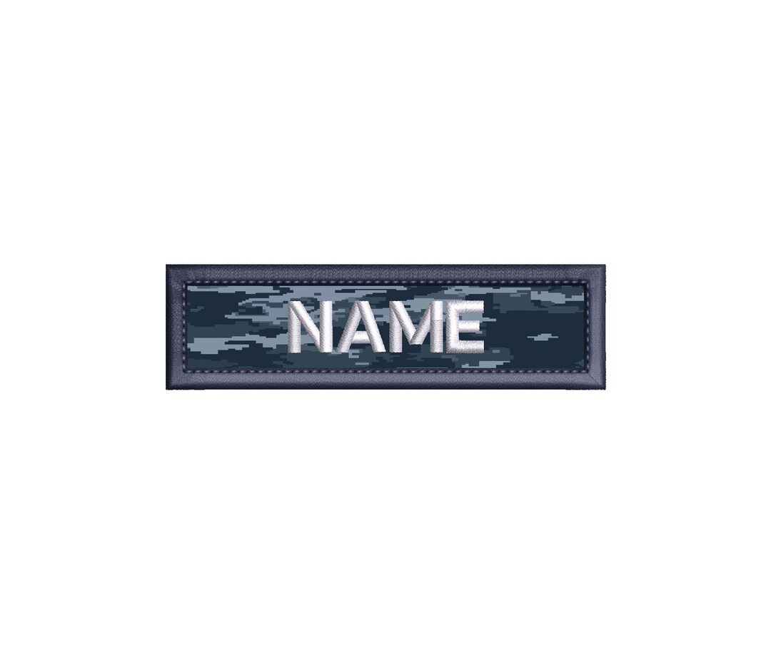 Digital Print Navy nwu Name Tape Embroidered Patch With Navy Edge ...