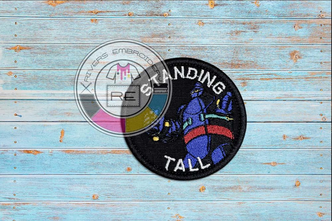 3 Inch Round Patch Custom Embroidered With Sew on or Hook Fastener With ...