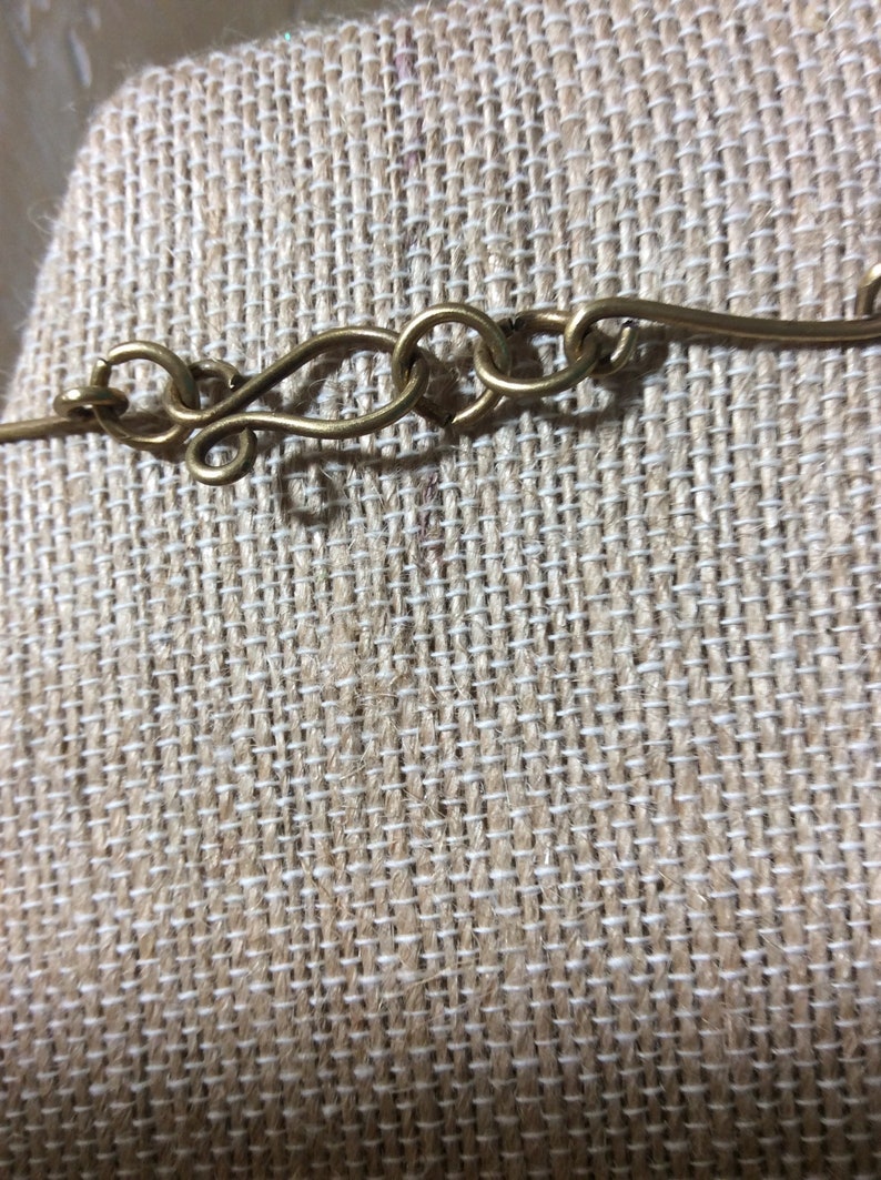 Cold Connection Necklace With a Vintage Earring With a Handmade Chain ...