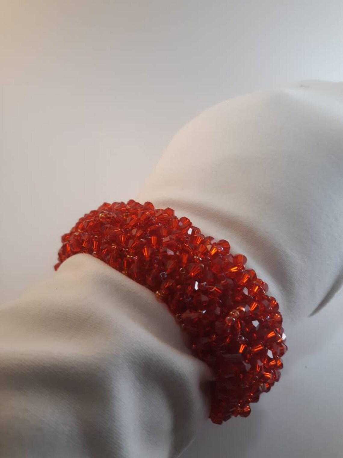 Red Crystal Bracelet - Etsy