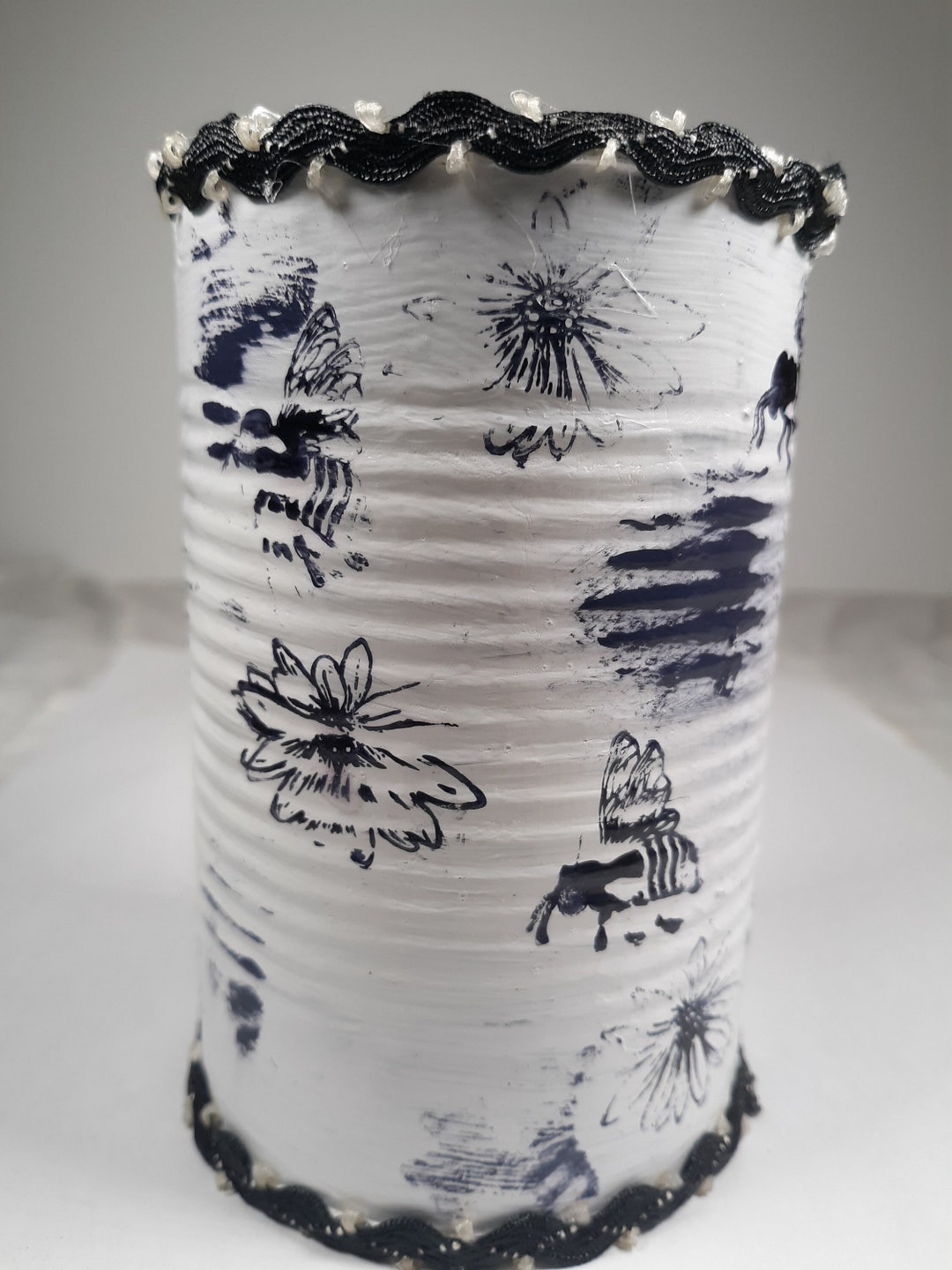 Reclaimed, Upcycled, Altered Tin Can Planter, Flower Vase, Herb Planer ...