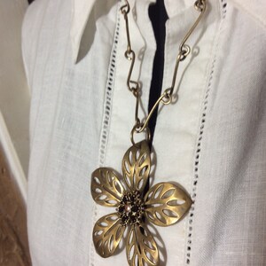 Cold Connection Necklace With a Vintage Earring With a Handmade Chain ...