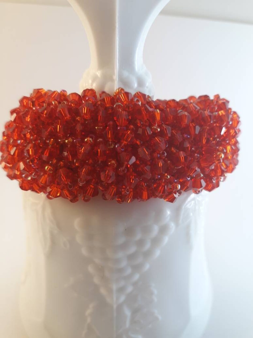 Red Crystal Bracelet - Etsy