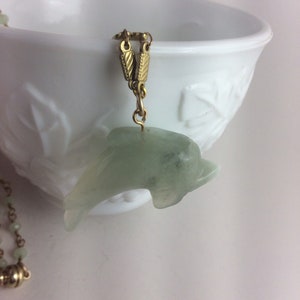 Beach Inspired New Jade Dolphin Pendant Necklace With Jade | Etsy