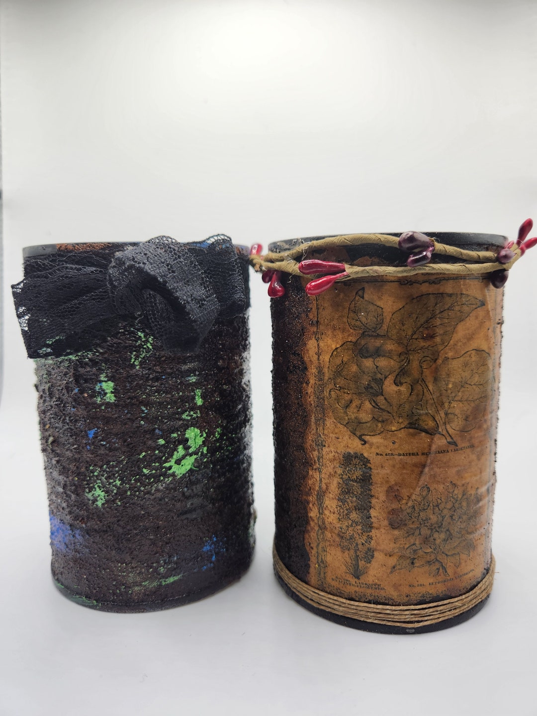 Altered Tin Cans Are Available in 2 Different Styles With the Grunge ...