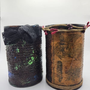Altered Tin Cans Are Available in 2 Different Styles With the Grunge ...