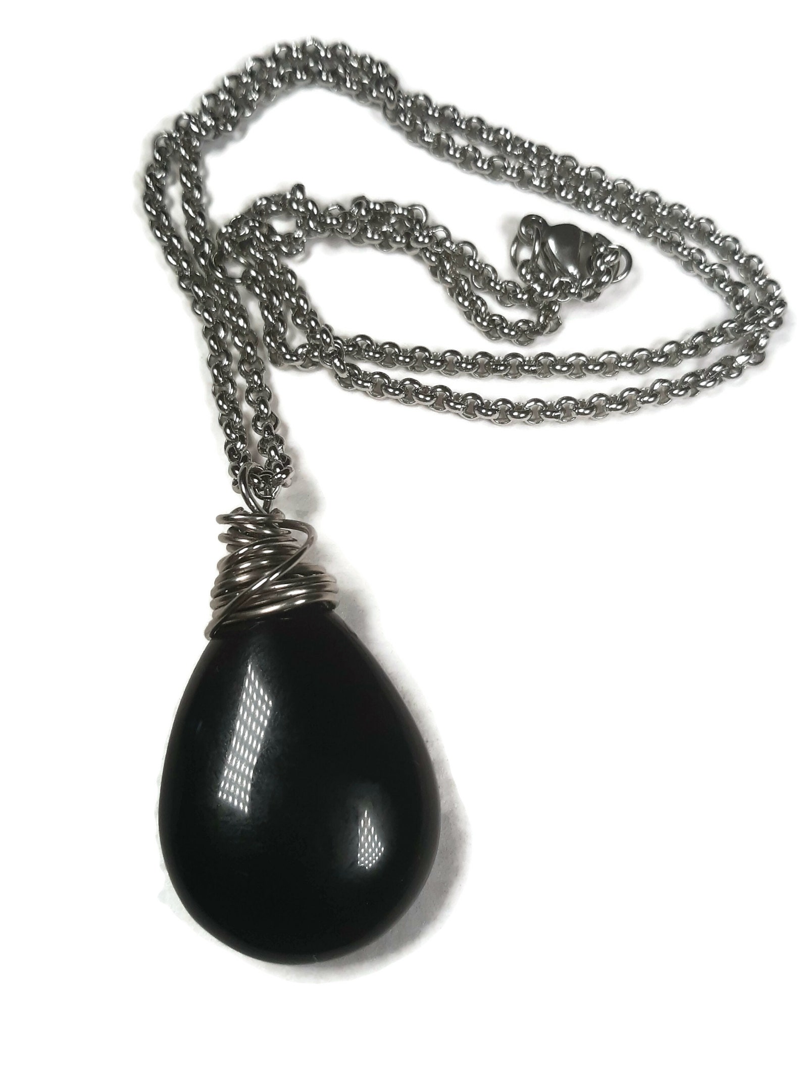 Genuine Onyx Pendant Necklaces, Choice of Three Styles, All 340 ...