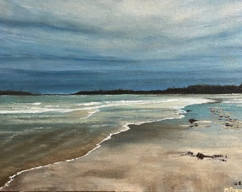 Linen Oil Painting - Etsy