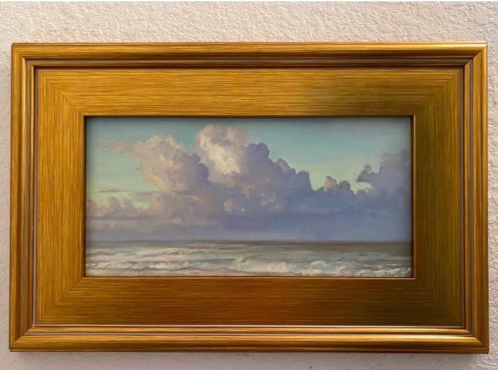 Splendor in the Sky- Original 6x12(11x17) Oil on Panel Framed in a ...