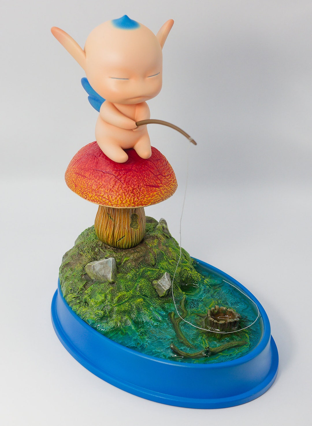 ELF POOK Fishing Statue Fan Art - Etsy