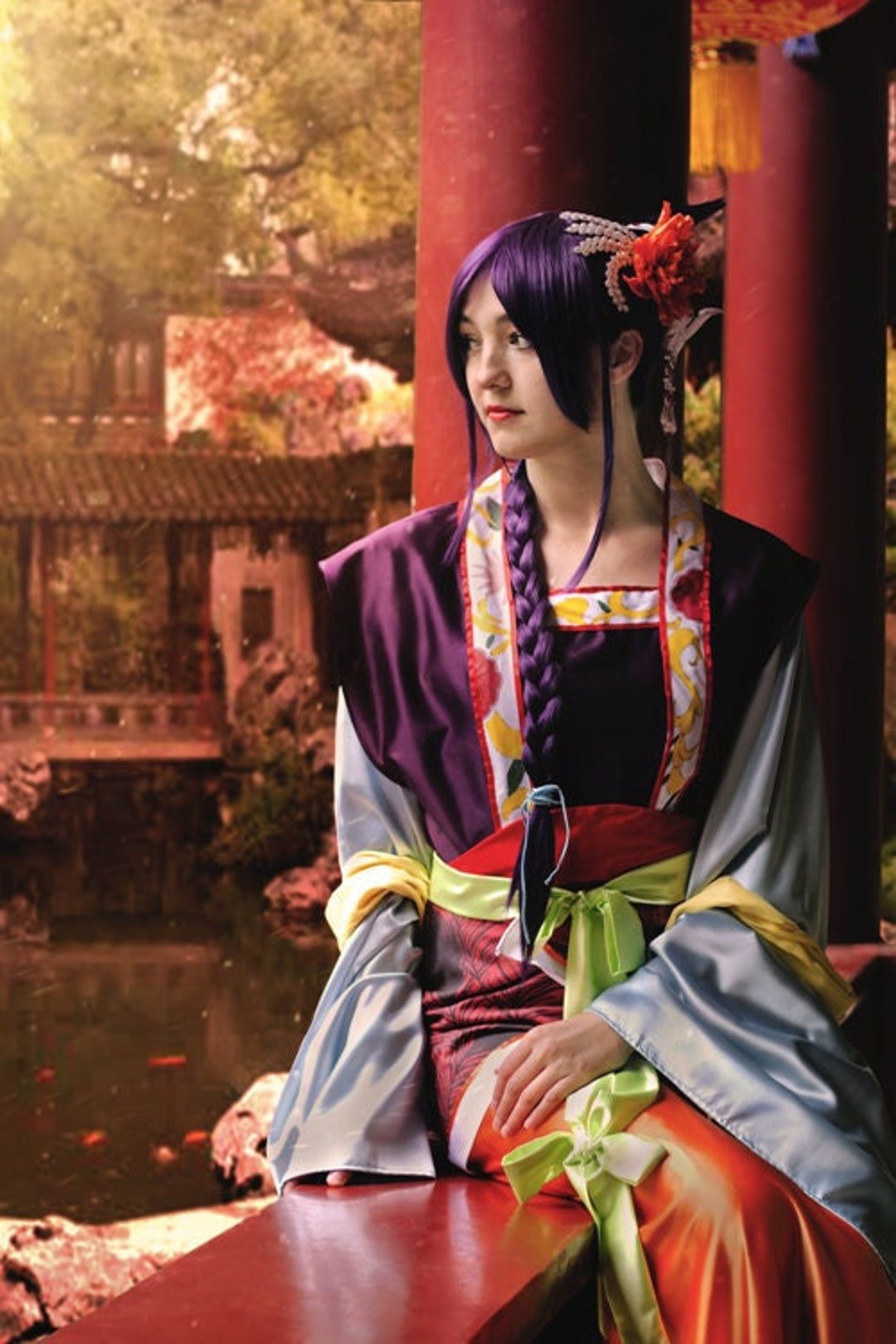 Nuriko Kimono Yukata Fushigi Yuugi Full Cosplay Set - Etsy
