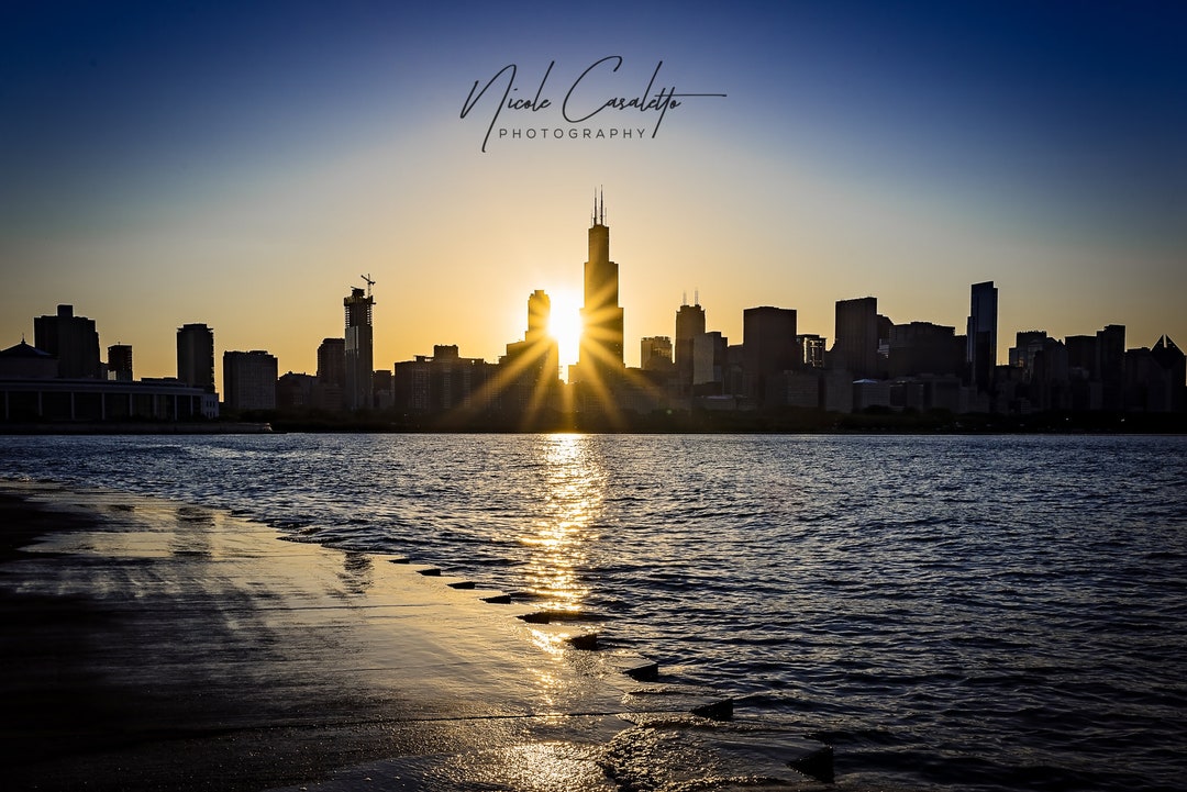 Chicago Summer Sunset #1 June 4, 2018, Chicago Picture, Chicago Art ...