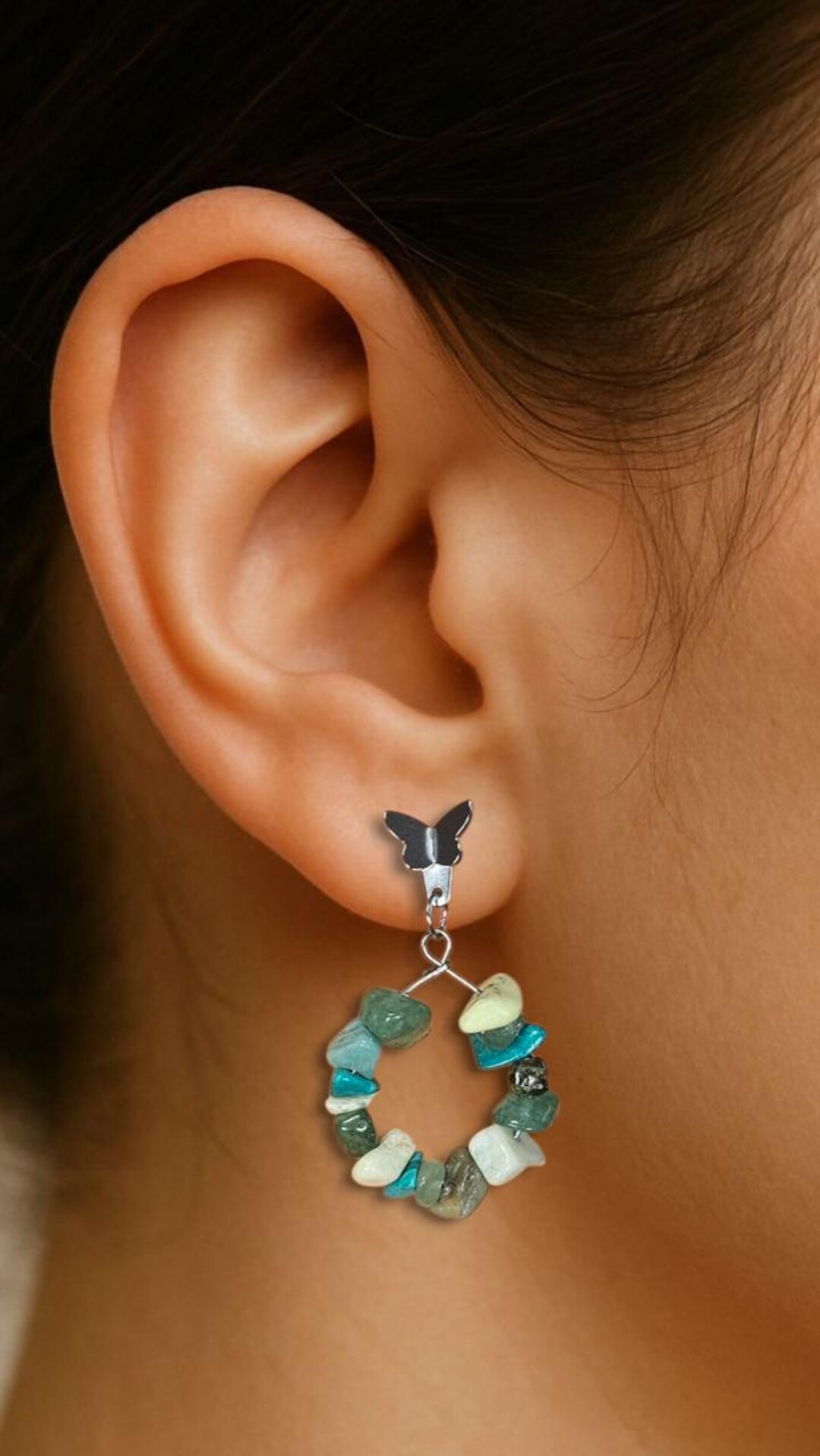 Green Rock Chip Circle Studbuds - Transform Your Favorite Studs Into ...