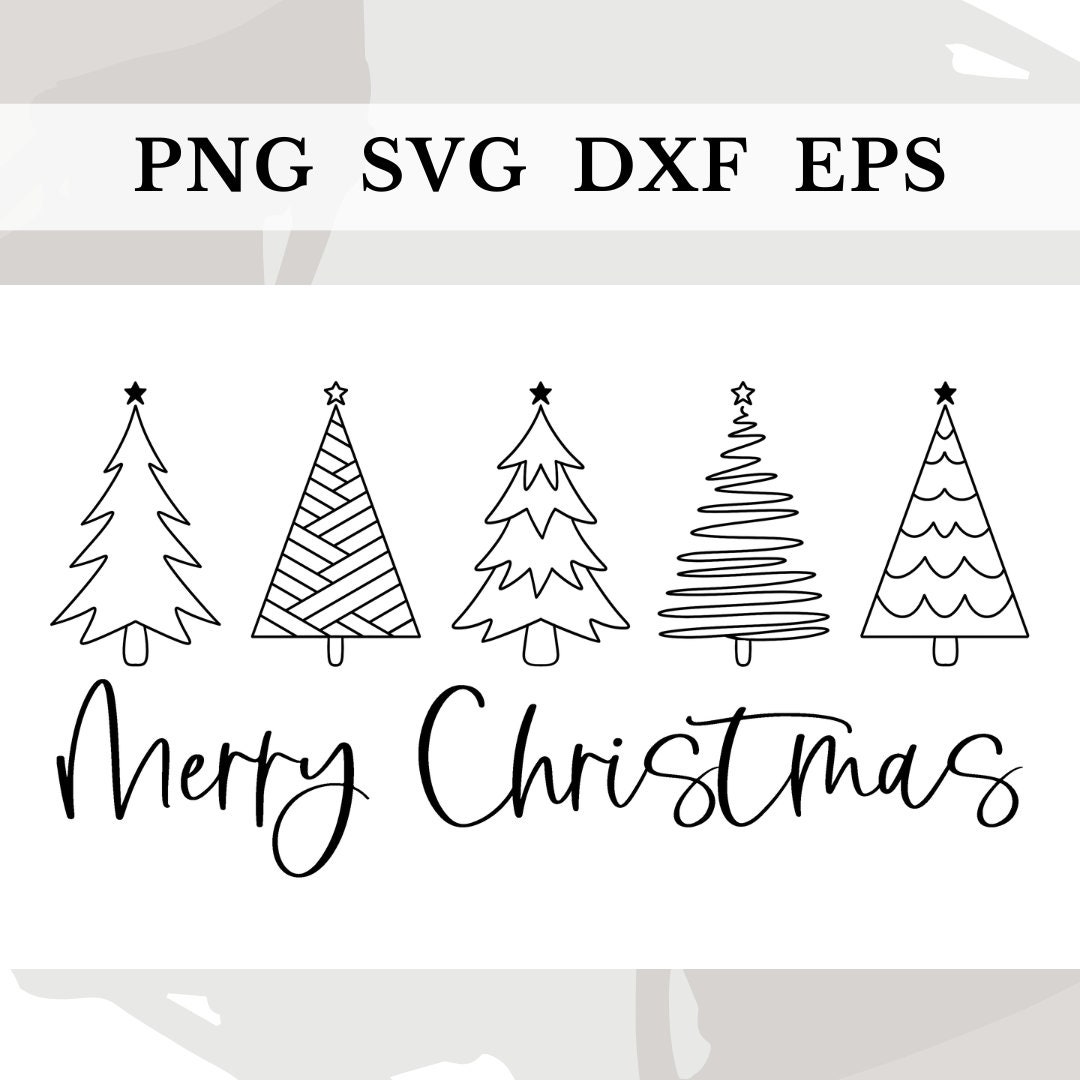 Merry Christmas Tree SVG | Clipart | Christmas Clipart | Christmas ...