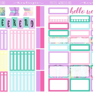 PRINTABLE Planner Sticker Kit | Pastel Wonderland Printable Planner ...
