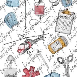 Health & Medicine Watercolor Clipart | Medical Clipart | Clipart ...