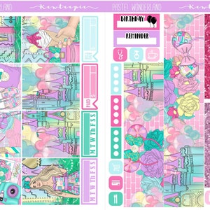 PRINTABLE Planner Sticker Kit | Pastel Wonderland Printable Planner ...