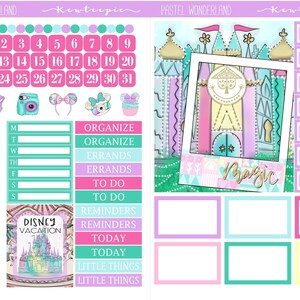 PRINTABLE Planner Sticker Kit | Pastel Wonderland Printable Planner ...