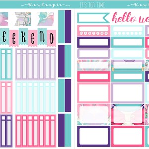 PRINTABLE Planner Sticker Kit | It's Tea Time Printable Planner ...
