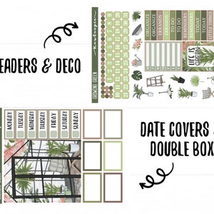 PRINTABLE Planner Sticker Kit | Growing Green Printable Planner ...