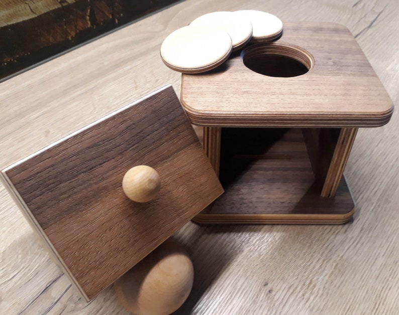 Montessori Infant Imbucare Box Ball and Coin 2in1 Montessori - Etsy