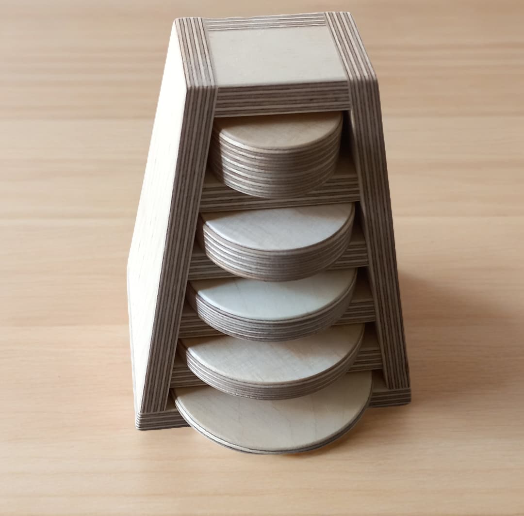 Size Sorting Puzzle Tower, Montessori Toys, Gift, Montessori Pyramid - Etsy