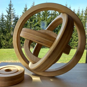 Wooden Circles Set Toy, Size Sorting Rings Toy, Educational Learning ...