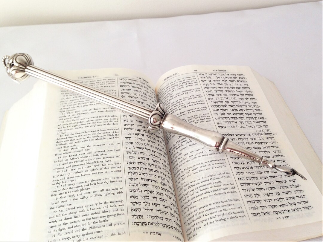 Vintage Sterling Silver Yad Torah Pointer Collectible Judaica Israel ...