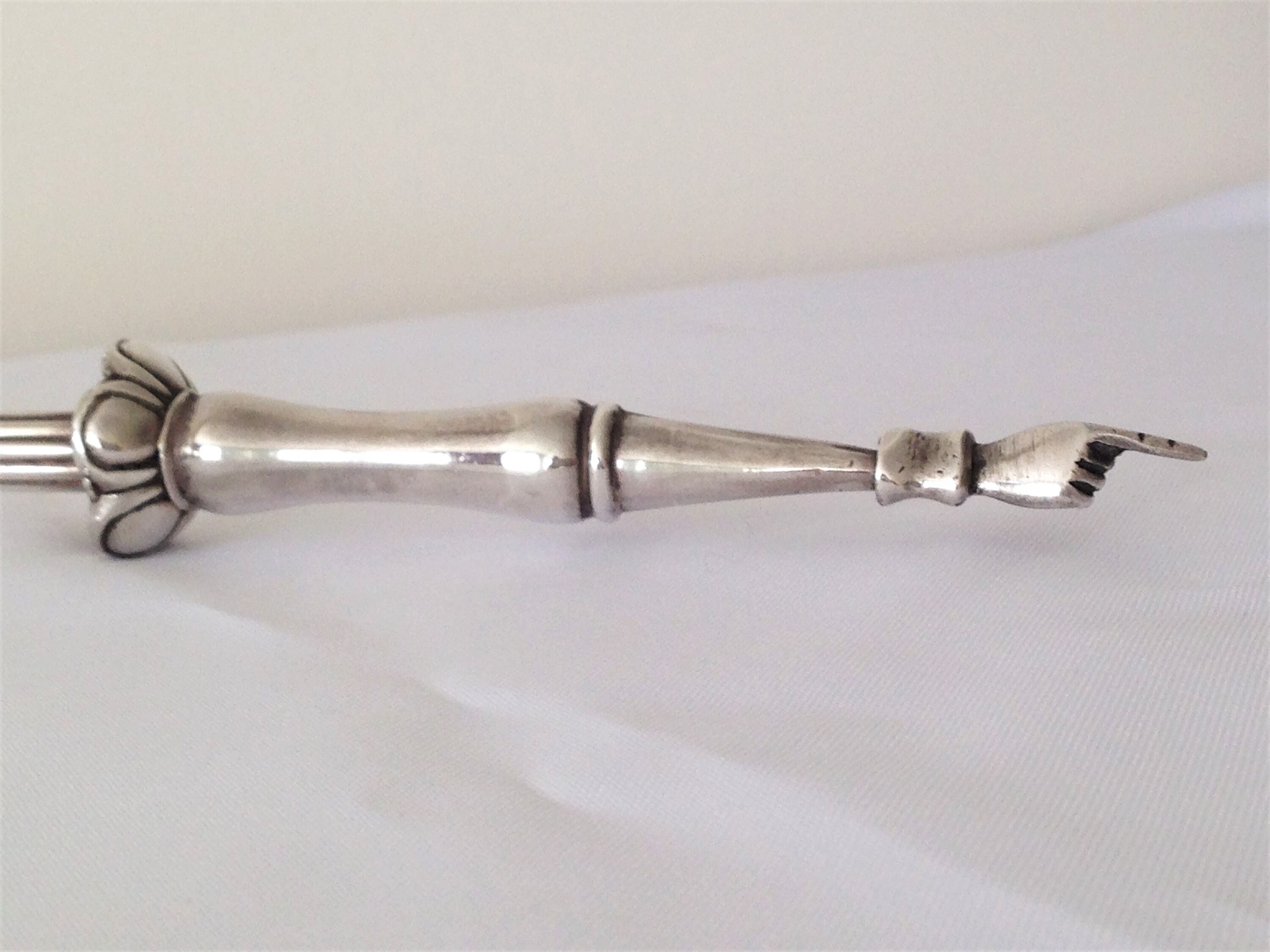 Vintage Sterling Silver Yad Torah Pointer Collectible Judaica Israel ...