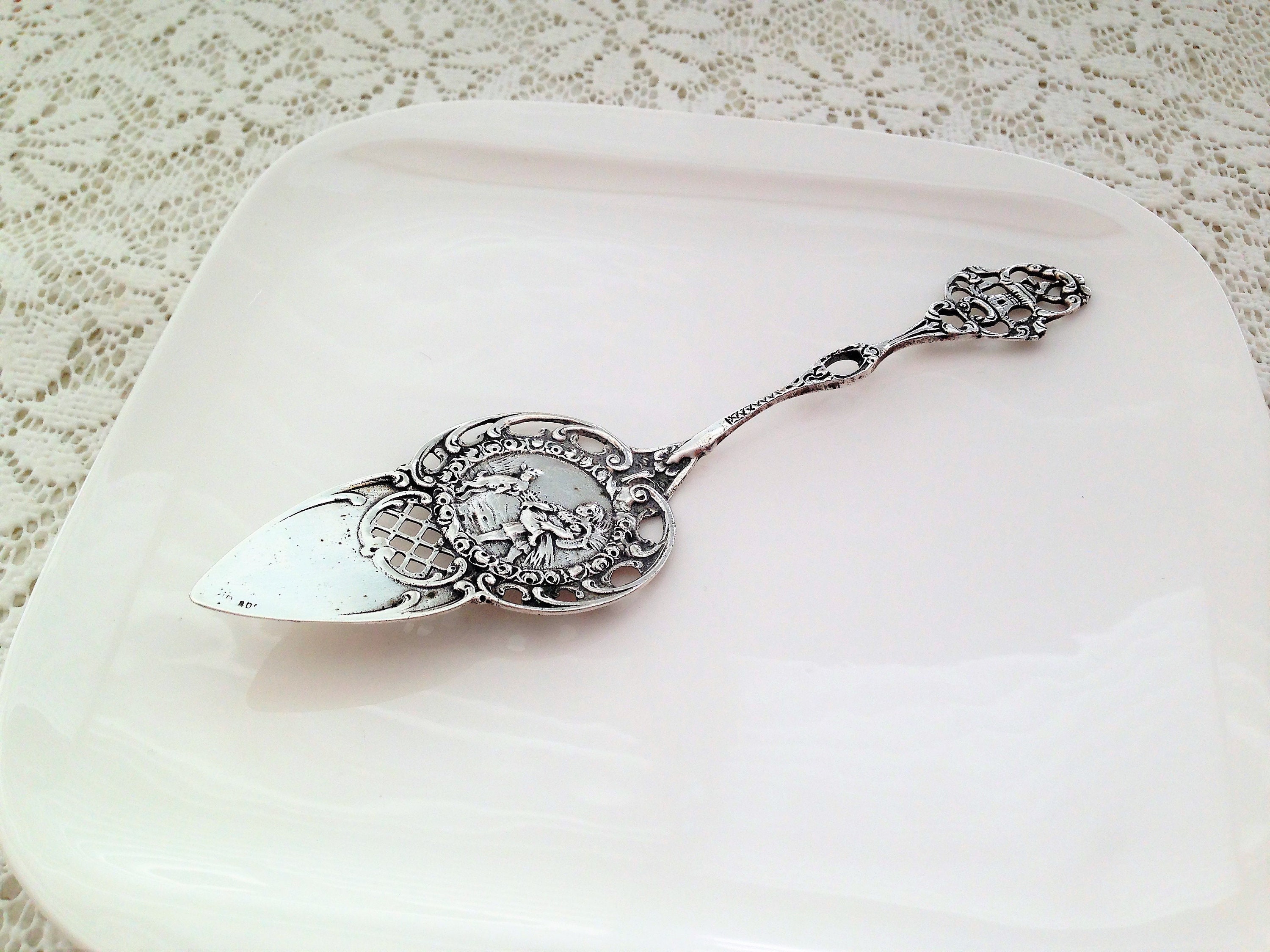 Vintage Silver Serving Tongs, Vintage Pastry Tongs, Silver Cake Pie ...