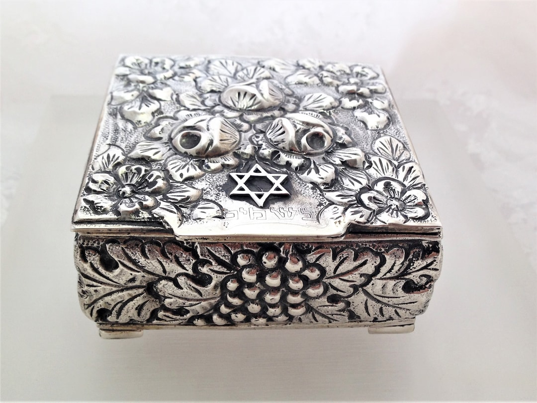 Vintage Havdalah Besamim Spice Box 800 Sterling Silver Collectible ...